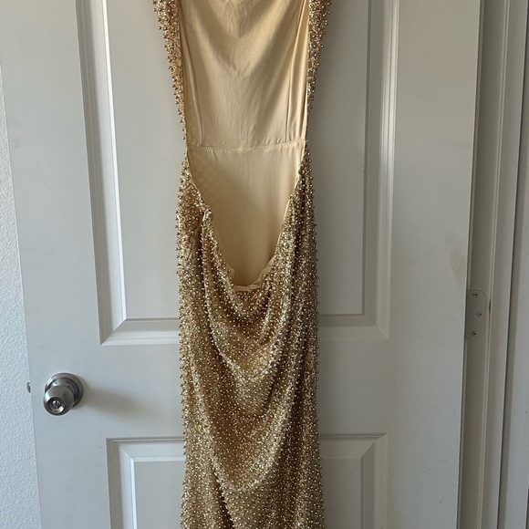 Oh Polly | Dresses | Oh Polly Brand New Elegant Gold Embellished ...